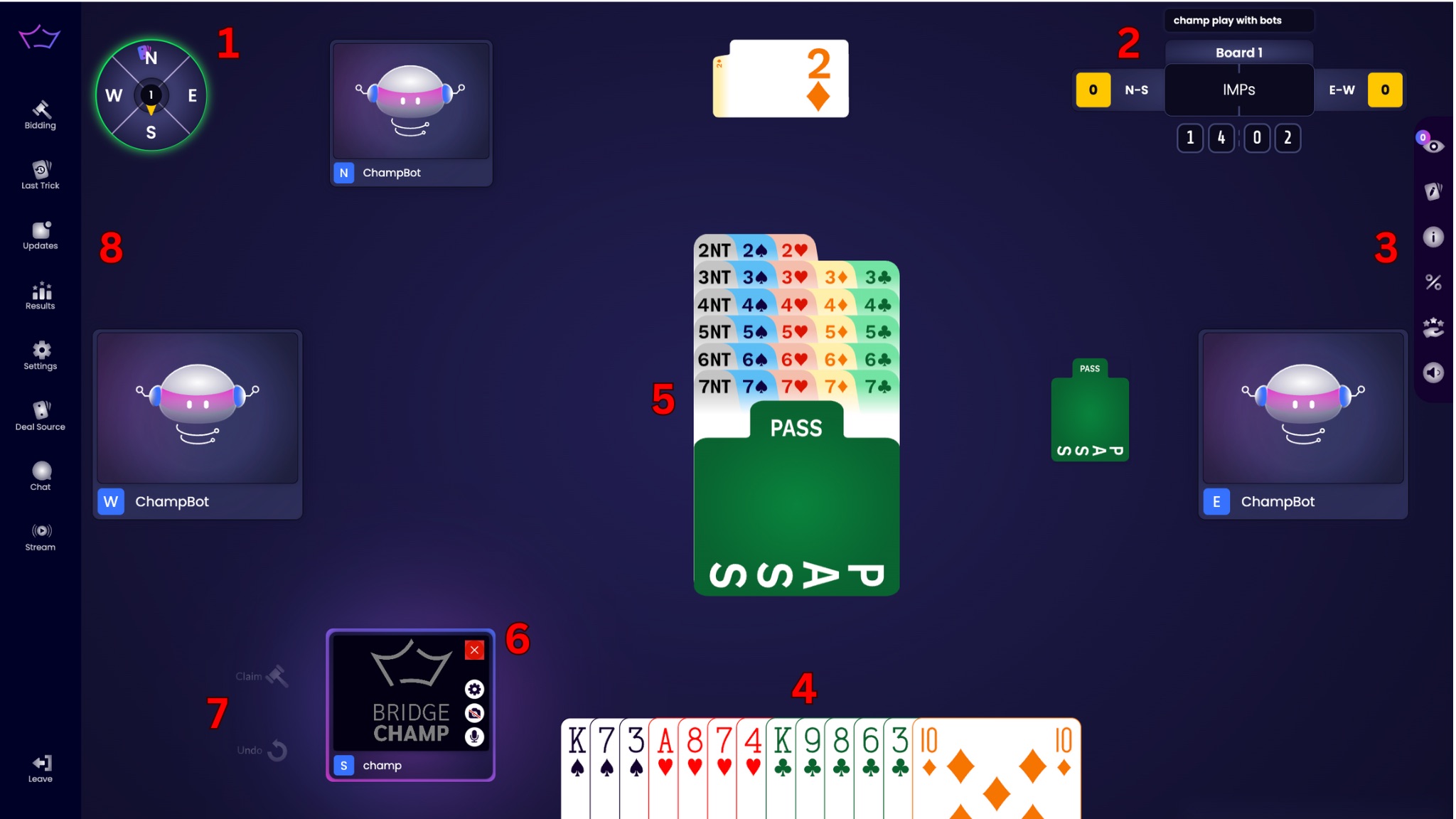 In Game | Bridge Champ Wiki